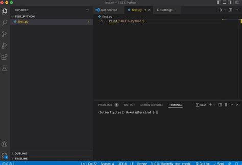 【python】vscode＋ターミナルで開発をする基本ステップ すごろく