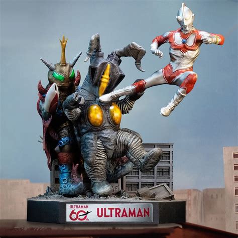 Ultraman Jack Vs Zetton Ii And Alien Bat Battle Scene Diorama Sideshow
