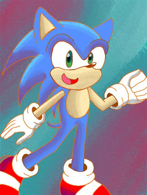 Happy Sonic By Bluespeedsfan92 On Deviantart
