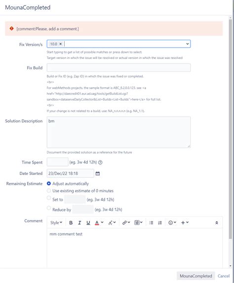 how to display error message from progresserrorcol