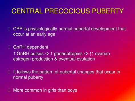 Central Puberty Treatment Precocious Early Puberty Dfwnri