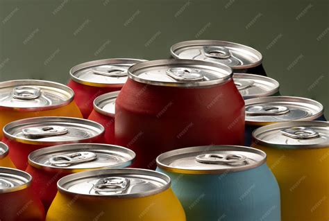 Premium Photo Soda Cans For Conceptual Use Representing That Of
