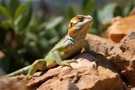 Premium Photo Eastern Collared Lizard In Natural Forest Environment