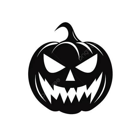 Silueta De Halloween Cabeza De Calabaza Negra Jack O Linterna Png