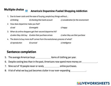 Consumerism Free Interactive Worksheets 7838939