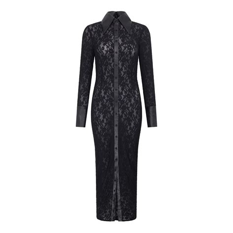 Agent Provocateur Violit Midi Dress Women Black Flannels