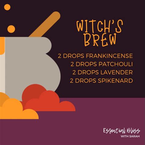 Witchs Brew Halloween Diffuser Blend Essential Oil Diffuser Blends
