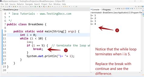 Java Break Statement Testingdocs