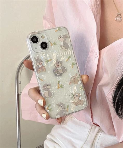 아이폰케이스 디즈니케이스 밤비 토끼케이스 폰케이스 젤리 투명 범퍼 케이스 아이폰15 14 13 12 11 프로 프로맥스 케이스 에이블리