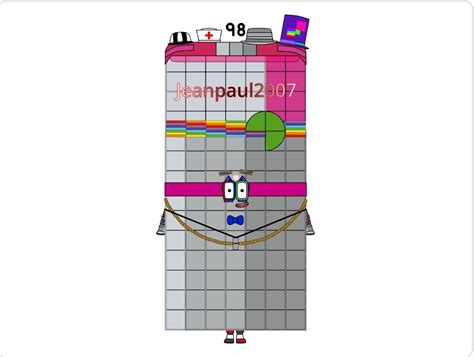 Numberblocks 98 Jeanpaul2007 Youtube Account By Jeanpaulfelix On Deviantart