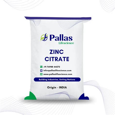Zinc Citrate Trihydrate At ₹ 250kg In Vadodara Id 2855536840691