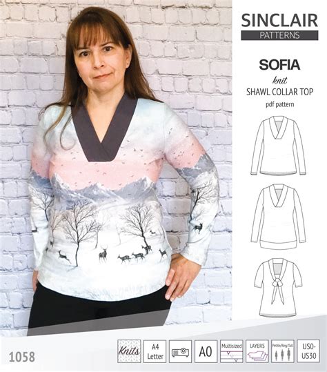 Sofia Shawl Collar Classic Sweater Pdf Sinclair Patterns