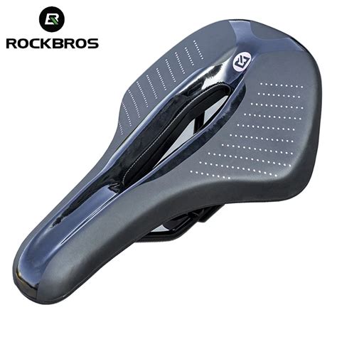 Rockbros 산악 도로 자전거 안장 통기성 자전거 시트 쿠션 부드럽고 편안한 사이클링 초경량 스포츠 레이싱 액세서리