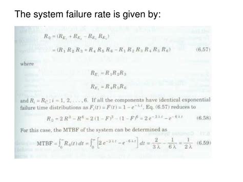 Ppt Chapter 6 Time Dependent Reliability Of Components And System