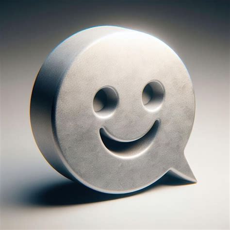 Premium Photo A Silver Object With A Smiley Face 3d Render