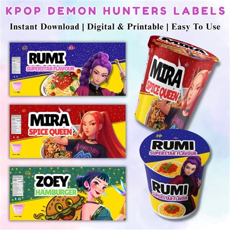 Kpop Demon Hunters Ramen Etsy