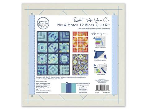June Tailor Quilt As You Go Mix And Match 12 Block B Sew Inn