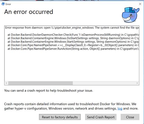 Docker Daemon Gets Timed Out · Issue 2298 · Dockerfor Win · Github