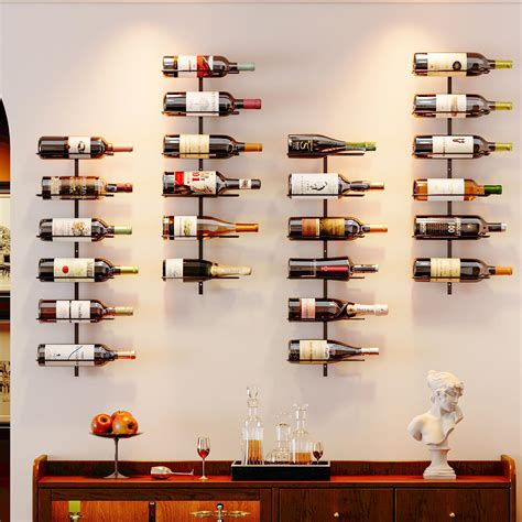 X Cosrack Estante De Vino De 12 Botellas Montado En La Pared Soporte