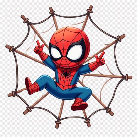 Teia Do Homem Aranha Uma Versão Cute Em Png Para Todos Os Fãs