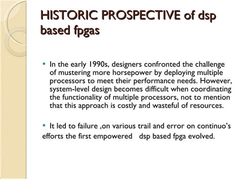 Dsp Based Field Programable Gate Array Ppt