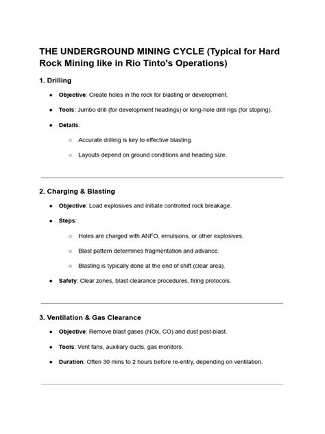Mining Cycle Pdf