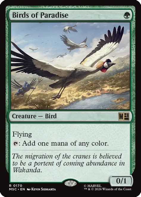 Birds Of Paradise 170 Prices Magic Marvel Super Heroes Commander