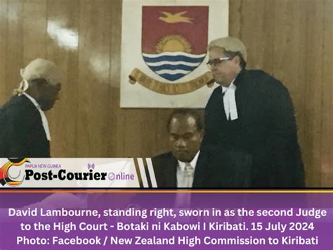 David Lambourne Saga In Kiribati Heading Back To Court Post Courier