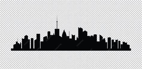Premium Vector Set Of Vector Cities Silhouette Night Town On