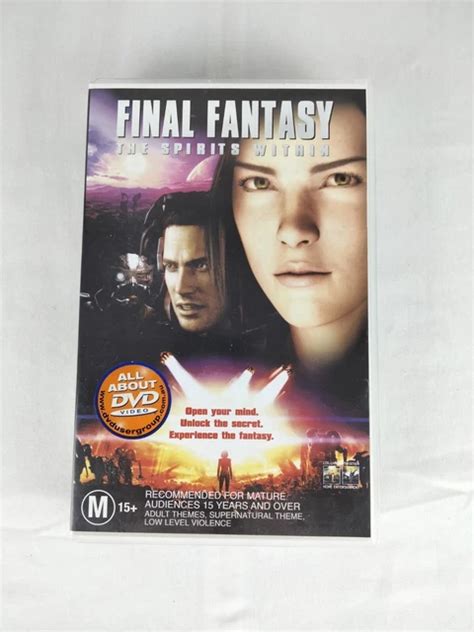 Final Fantasy The Spirits Within Vhs Video Cassette Tape Big Box Sci