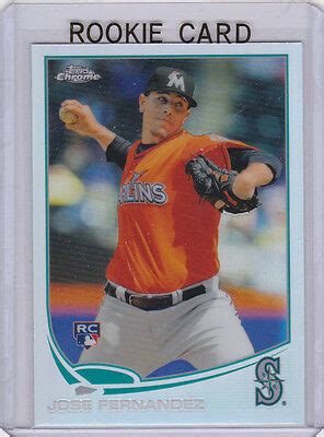 Jose Fernandez Rookie Card 2013 Topps Chrome Refractor Rc Baseball