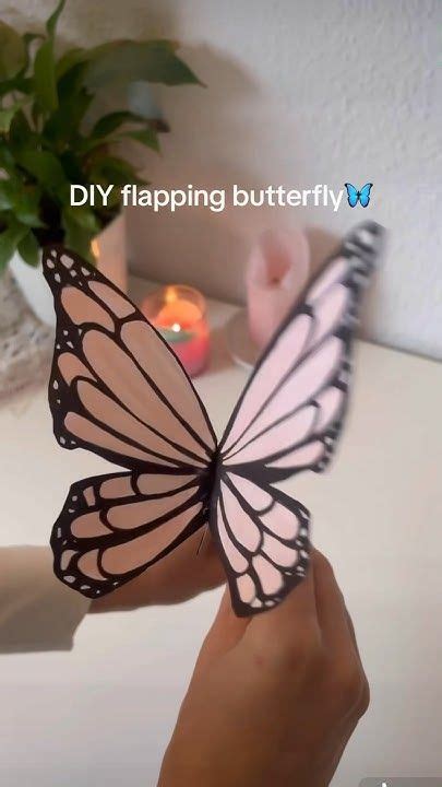 Diy Flapping Butterfly🦋🫶🏼 Butterfly Crafts Easy Paper Crafts Diy Diy Crafts T Box