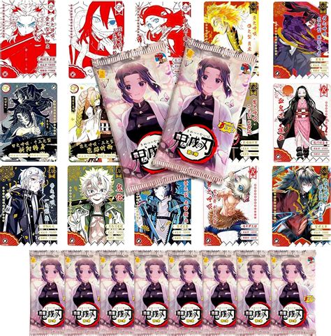 Cards Demon Anime Slayer 10 Booster Packs 50 Cards Total Tcg Collection Trading
