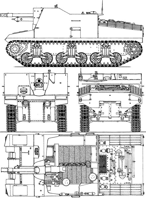 Sexton Gun Blueprint Download Free Blueprint For 3d Modeling