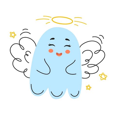 Premium Vector Ghost Cute Ghost Doodle Ghost Halloween Ghost
