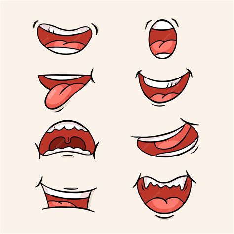 How To Draw A Cartoon Mouth