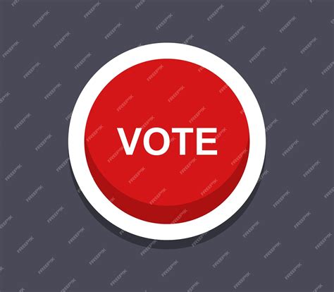 Premium Vector Vote Button