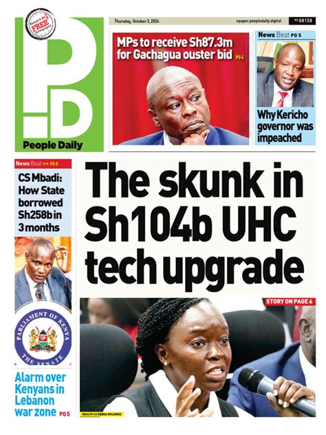 The Pd Oct 03 2024 Pdf Kenya Impeachment