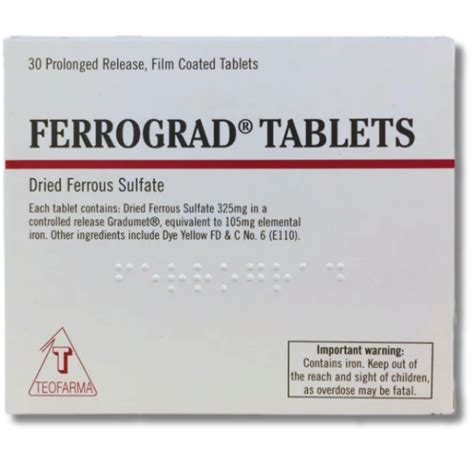Ferrograd 30 Tablets Pharmacy Prime
