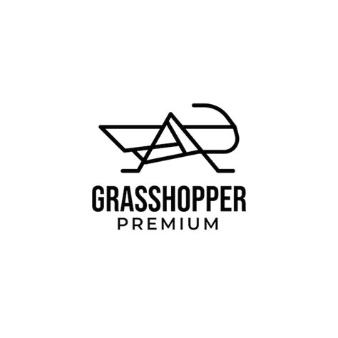 Premium Vector Creative Geometric Grasshopper Logo Design Vector Concept Illustration Idea