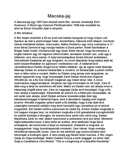 Macska Jaj Pdf