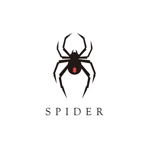 Iconic Black Widow Spider Logo Symbol Of Strength And Mystery