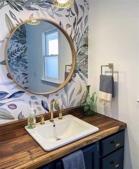 58 Bold And Beautiful Bathroom Wallpaper Ideas Small Bathroom