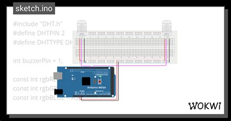Temp Hr DHT Wokwi ESP STM Arduino Simulator