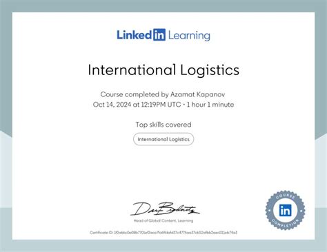 Azamat Kapanov On Linkedin Certificate Of Completion