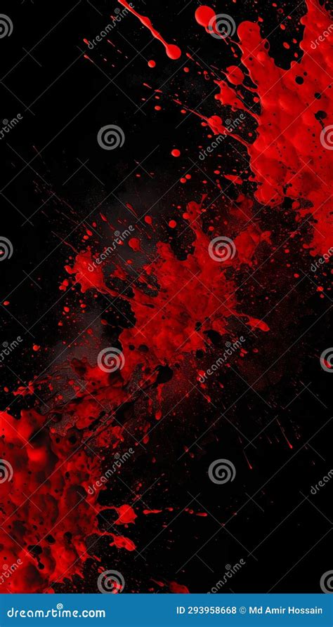Blood Splatter On Black Wallpaper Grunge Blood Background Red Fluid