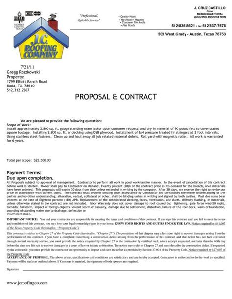 Editable Pin On Legal Document Flat Roof Estimate Template Word Idtcenter
