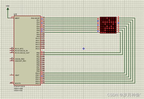 Stm32实现88点阵显示汉字stm32点阵88 Csdn博客