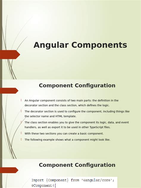 Angular Components Pdf