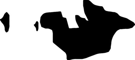 Premium Vector Silhouette Map Of Basilan Philippines